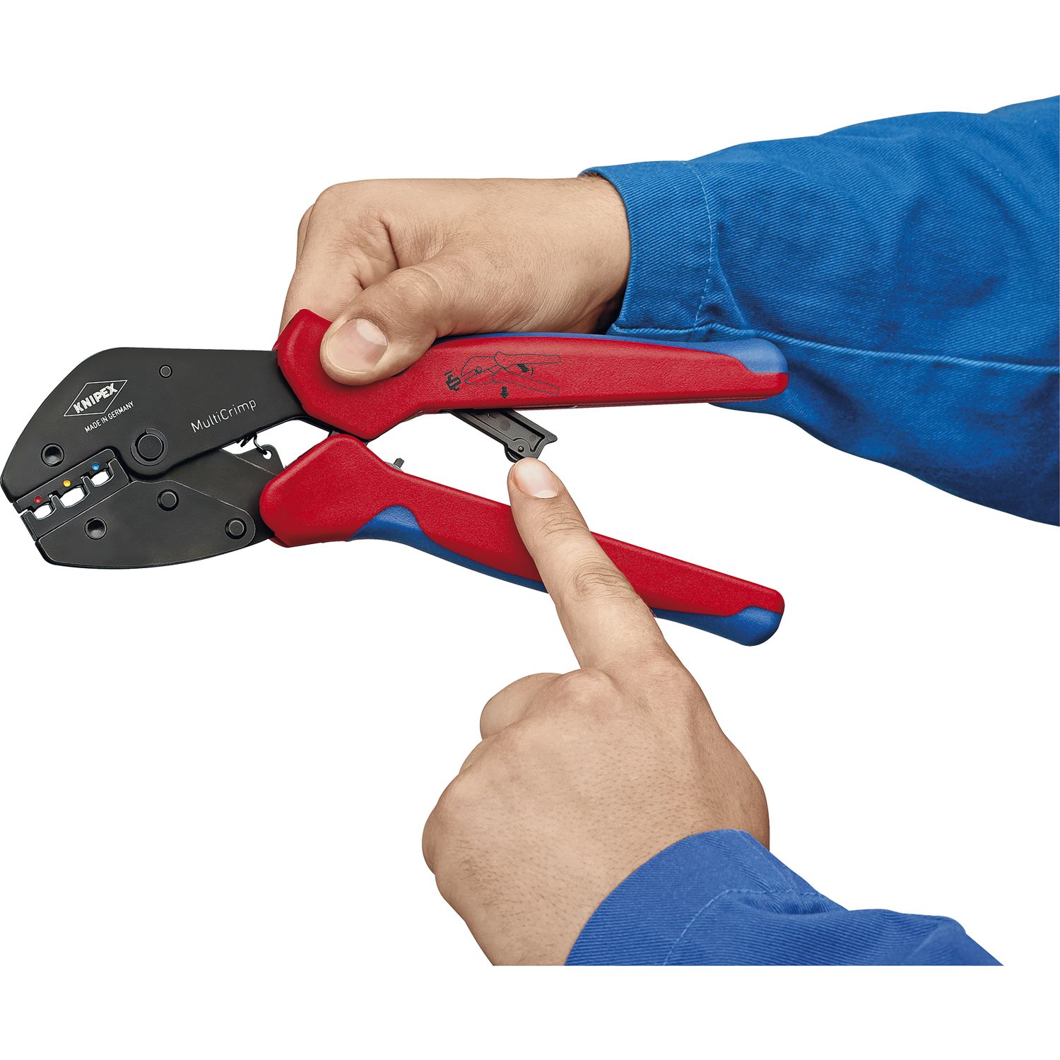 KNIPEX Crimpzange Multicrimp mit 5 Einsätzen Länge 250 mm - vasalat