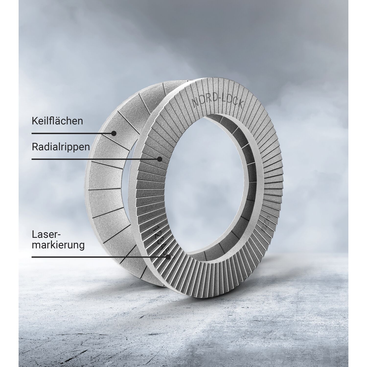 NORD-LOCK Keilsicherungsscheibe, Edelstahl A4 - vasalat