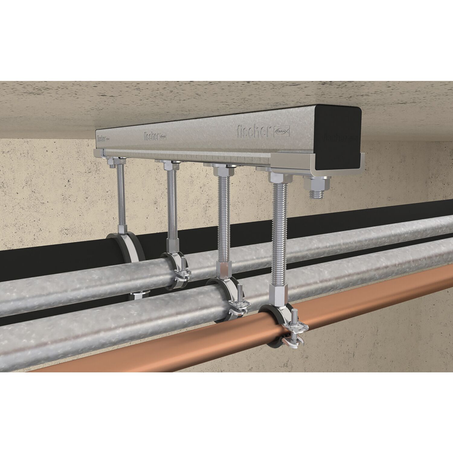 FISCHER FRS-L Rohrschelle zweiteilig - vasalat