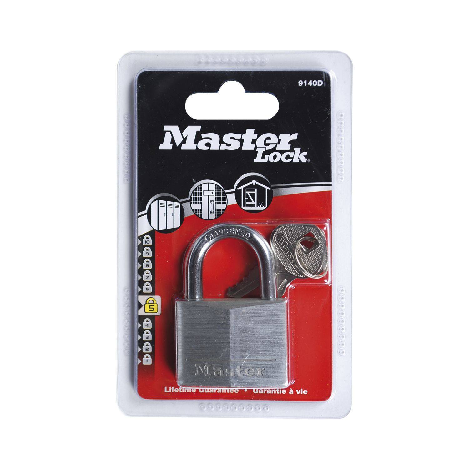 MASTER LOCK Vorhangschloss 9140 EURD Alu. Finish, Br. 40 mm ...