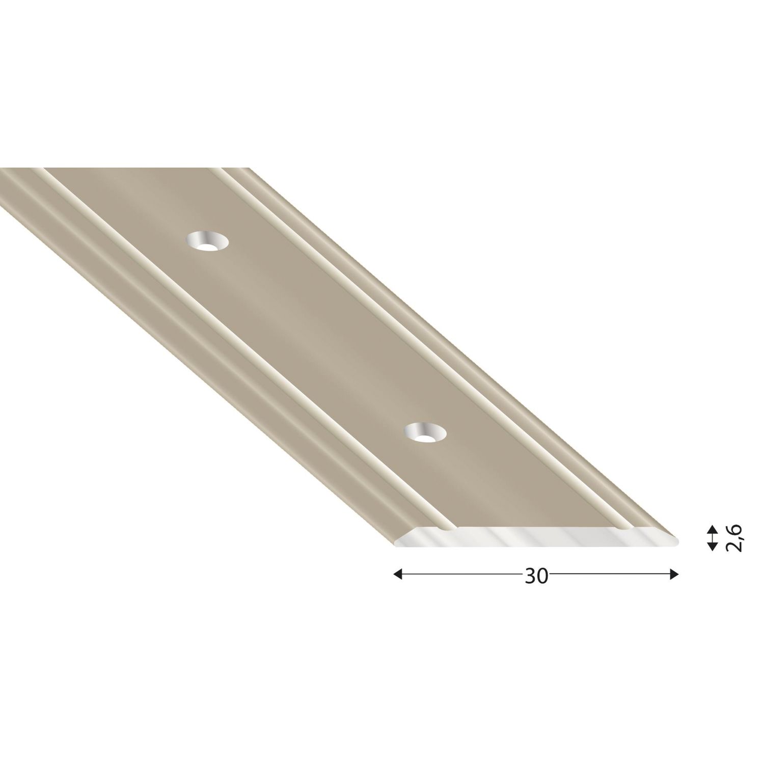 Kügele Alu-Abdeckprofile, gebohrt - vasalat