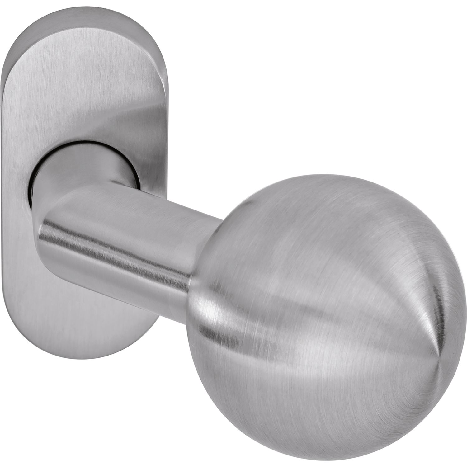 OGRO Türknopf RENOVI 3548 VO, Rosette 30x68x10,gekröpfter Knopf,silber ...