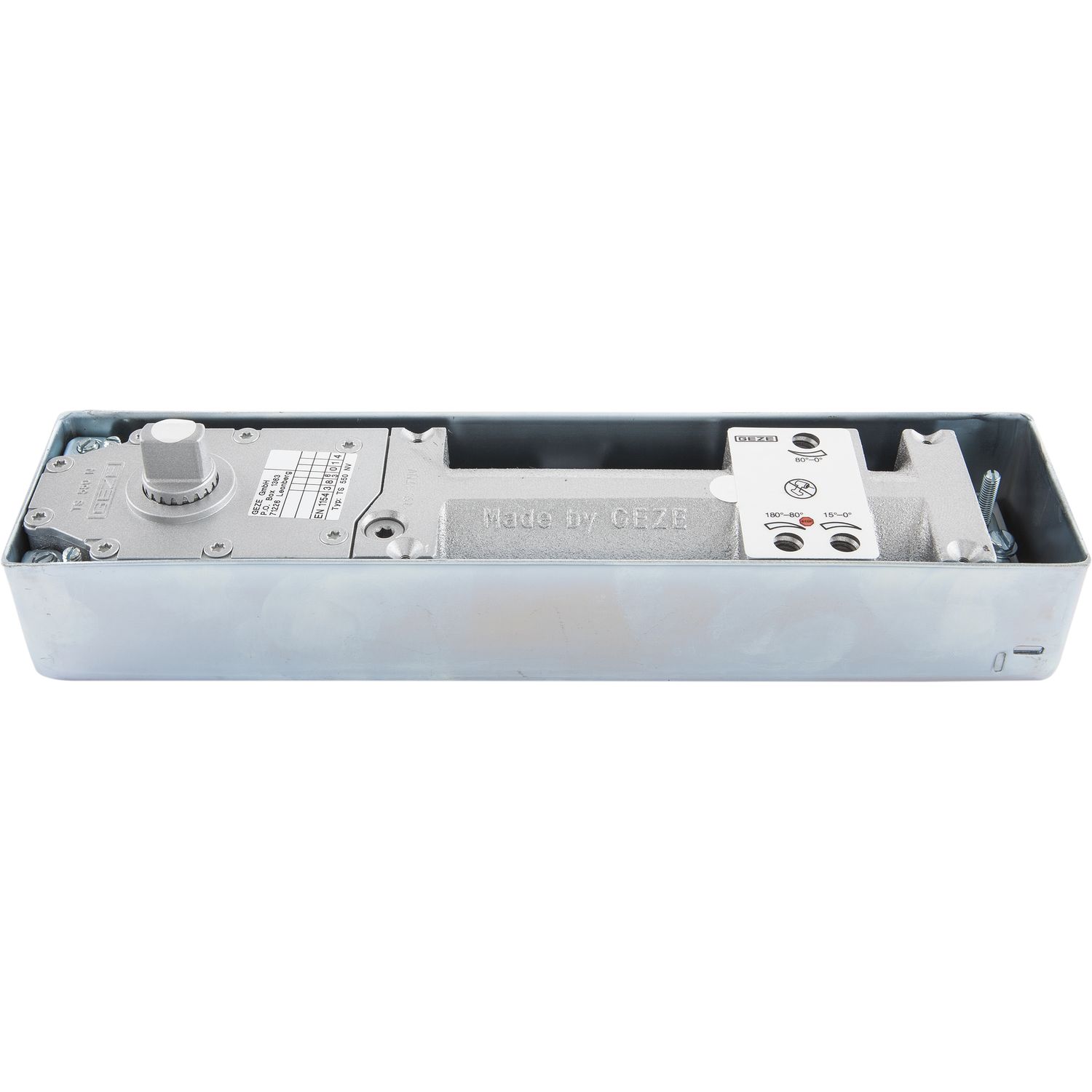 GEZE Bodentürschließer TS 550 NV, EN 3-6, Feststellung, 80-165° - vasalat