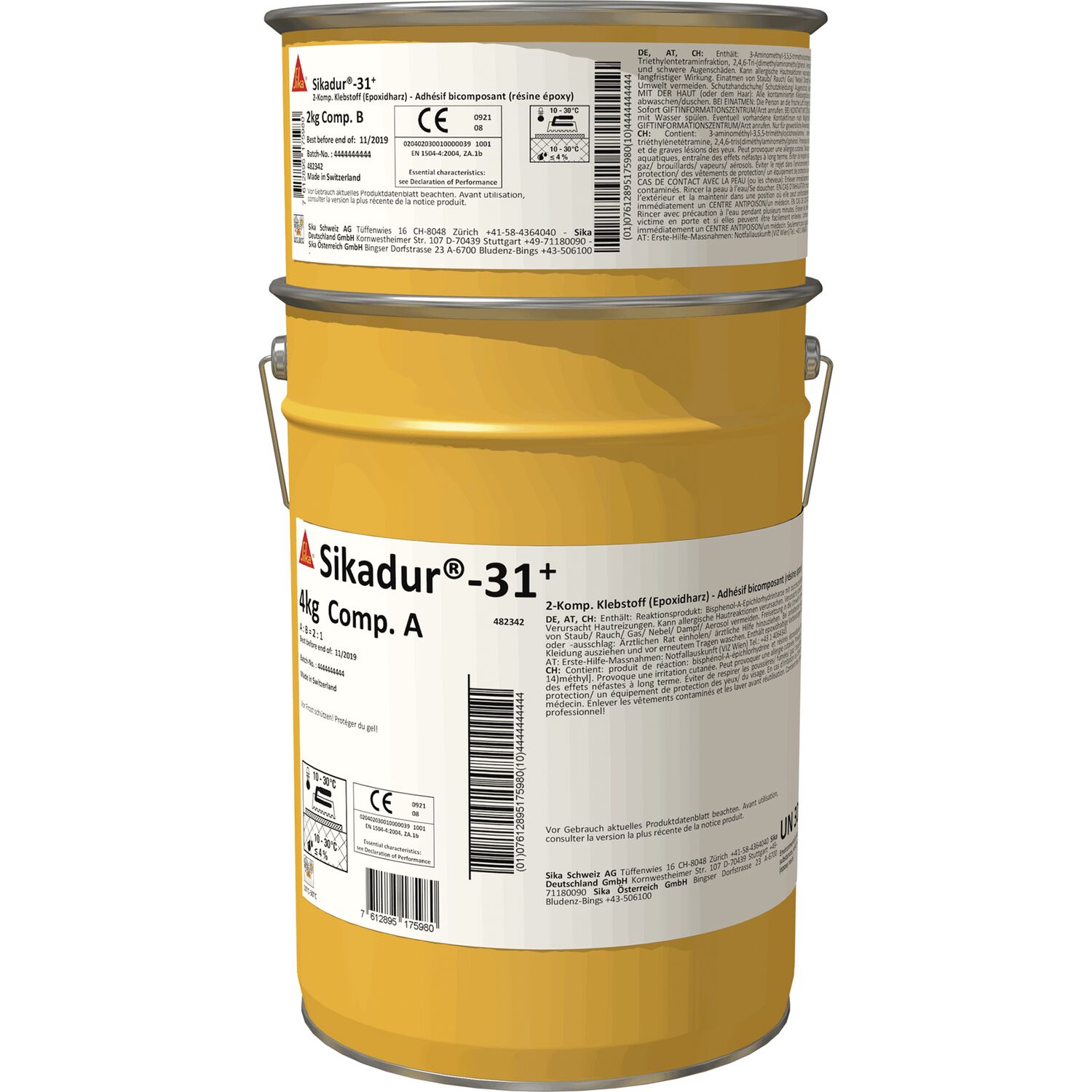 SIKA Epoxidharzkleber Sikadur 31+ 6kg (AB) - vasalat