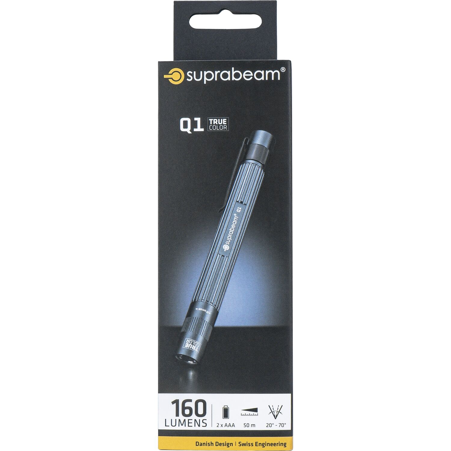 SUPRABEAM Taschenlampe Q1 True Color LED 160 Lumen - vasalat