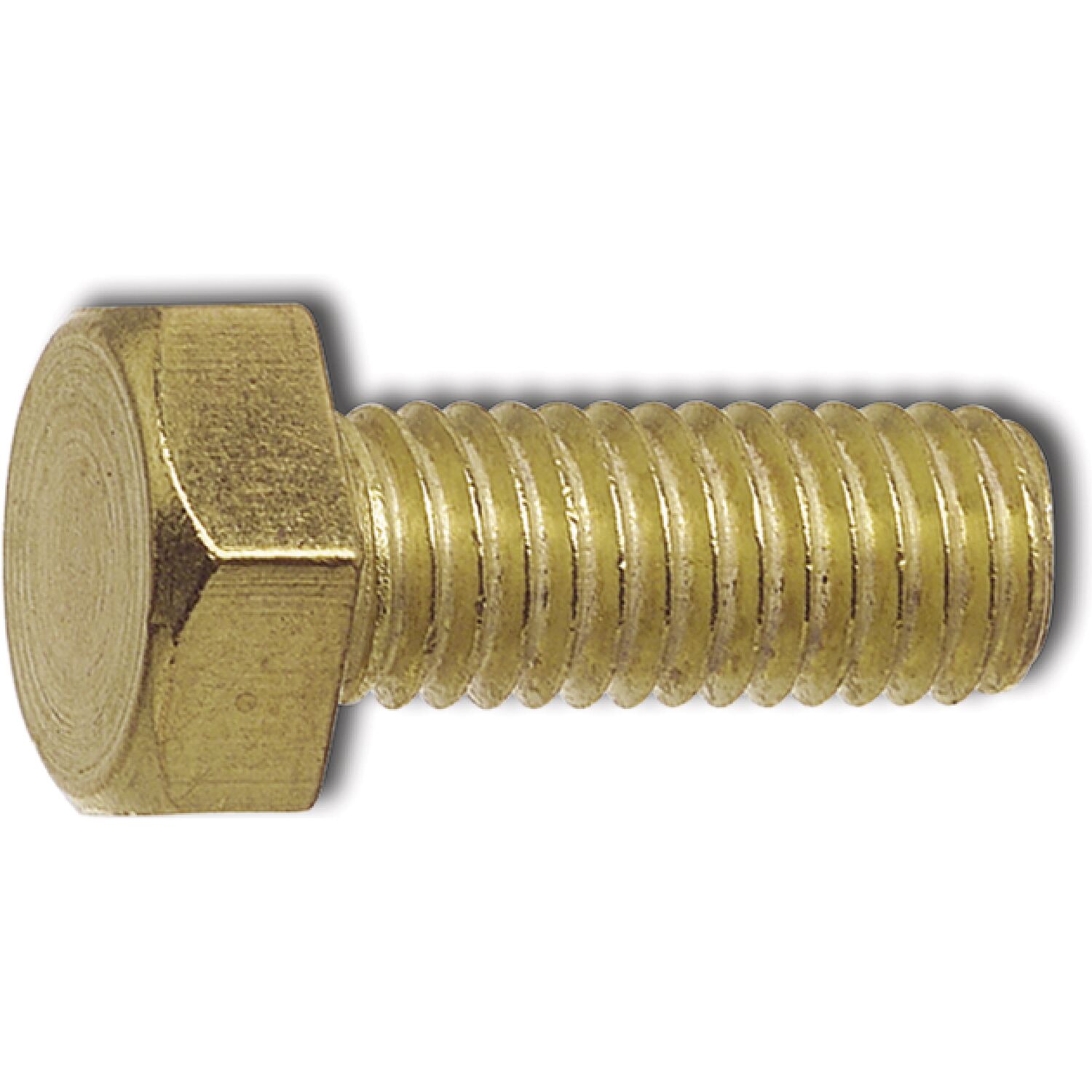 ISO4017 Sechskantschraube ohne Schaft Messing blank - vasalat