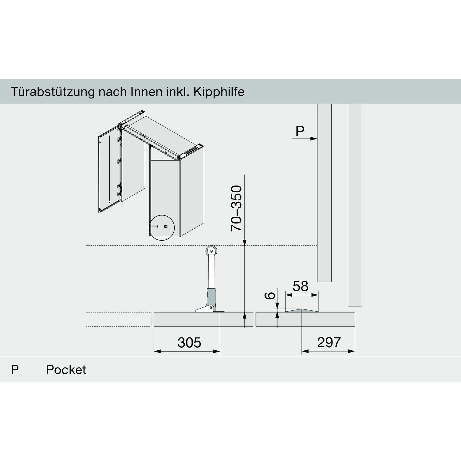 BLUM REVEGO duo Türabstützung - vasalat