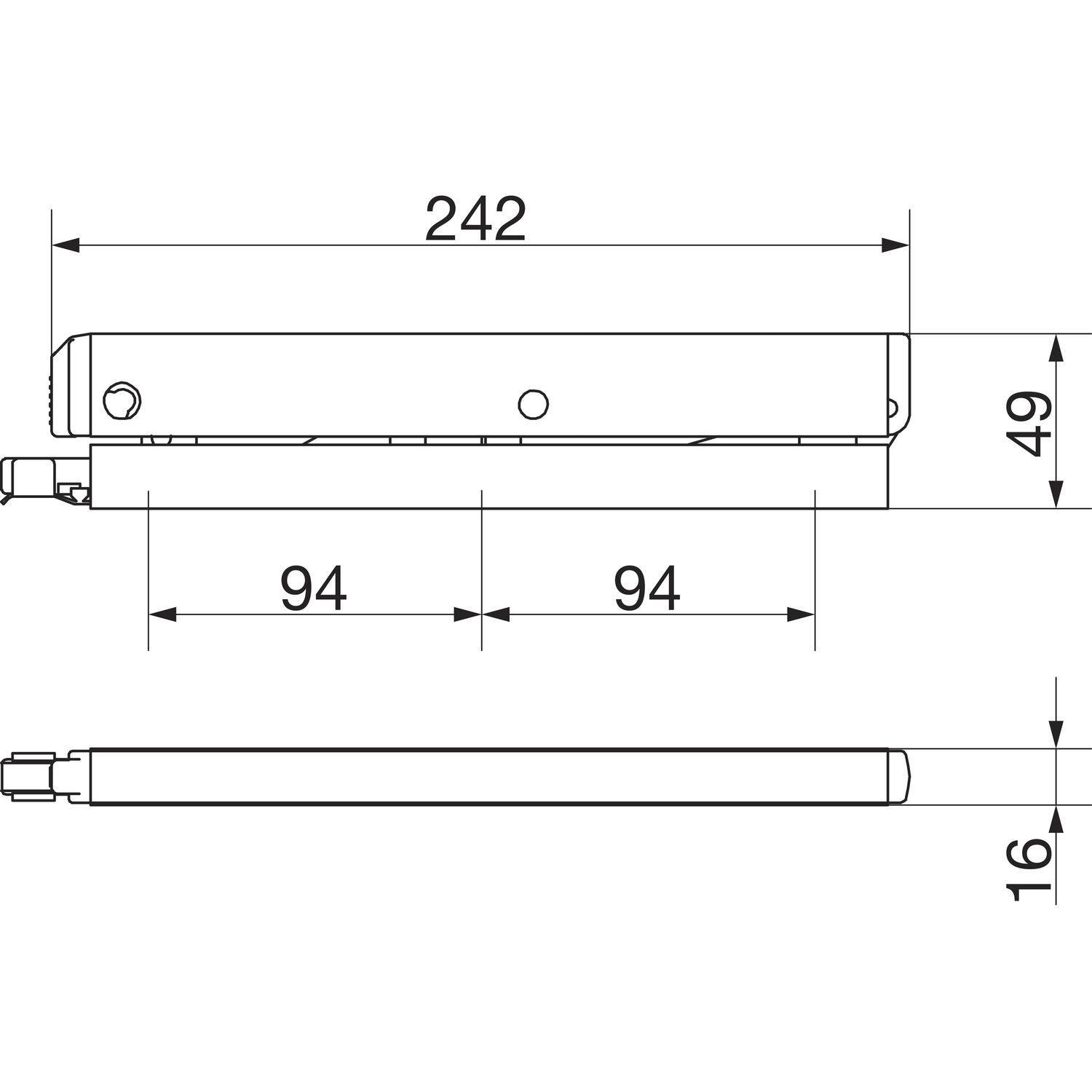 GEZE Öffnerschere OL 90 N ohne Flügelbock - vasalat