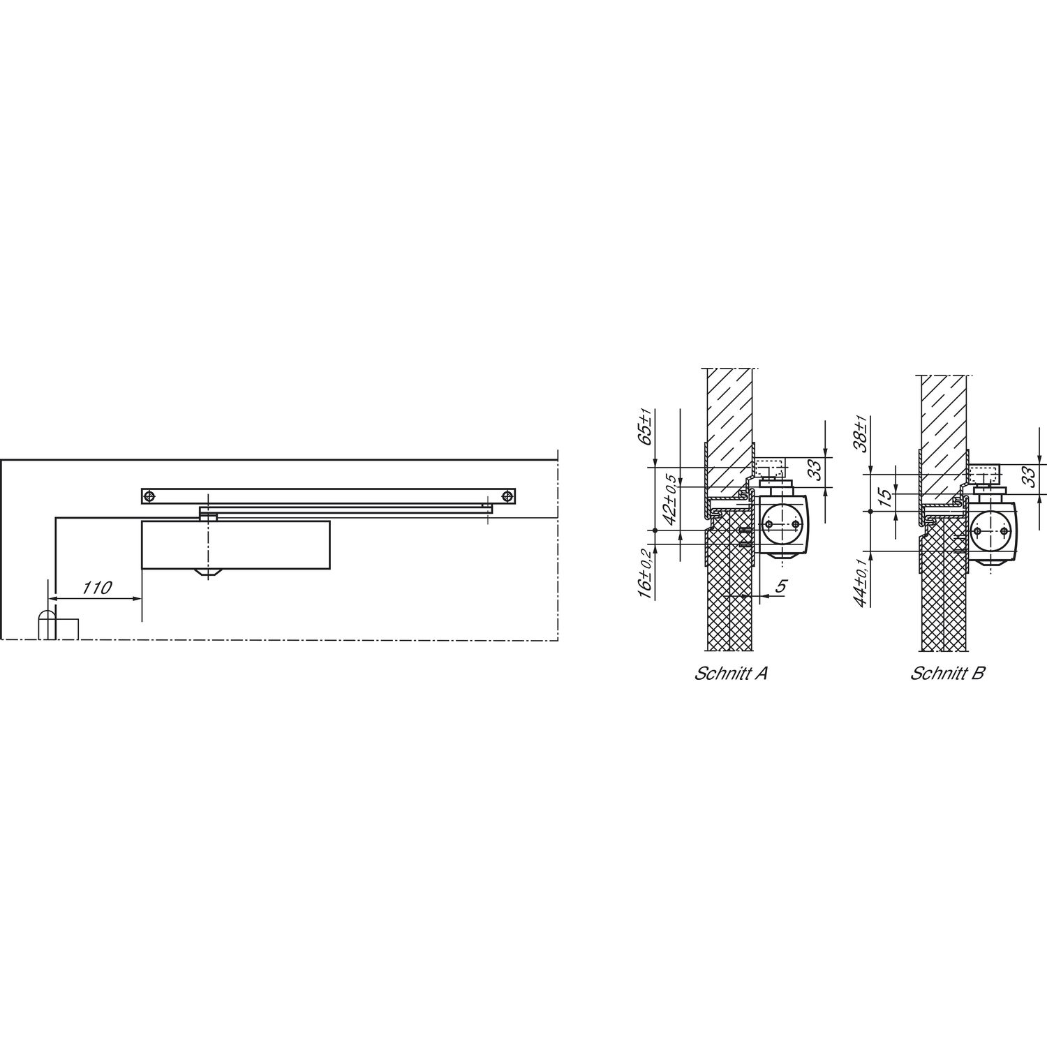 GEZE Türschließer TS 3000 V, EN 1-4 ohne Feststellung - vasalat