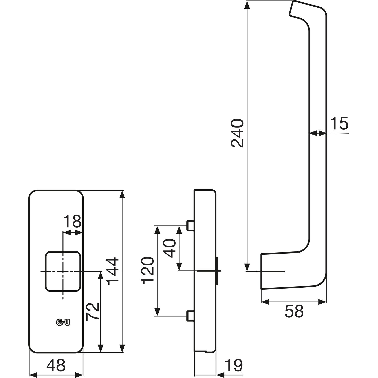 GU GU-966 PSK mZ Getriebe-Drehgriff DIRIGENT - vasalat