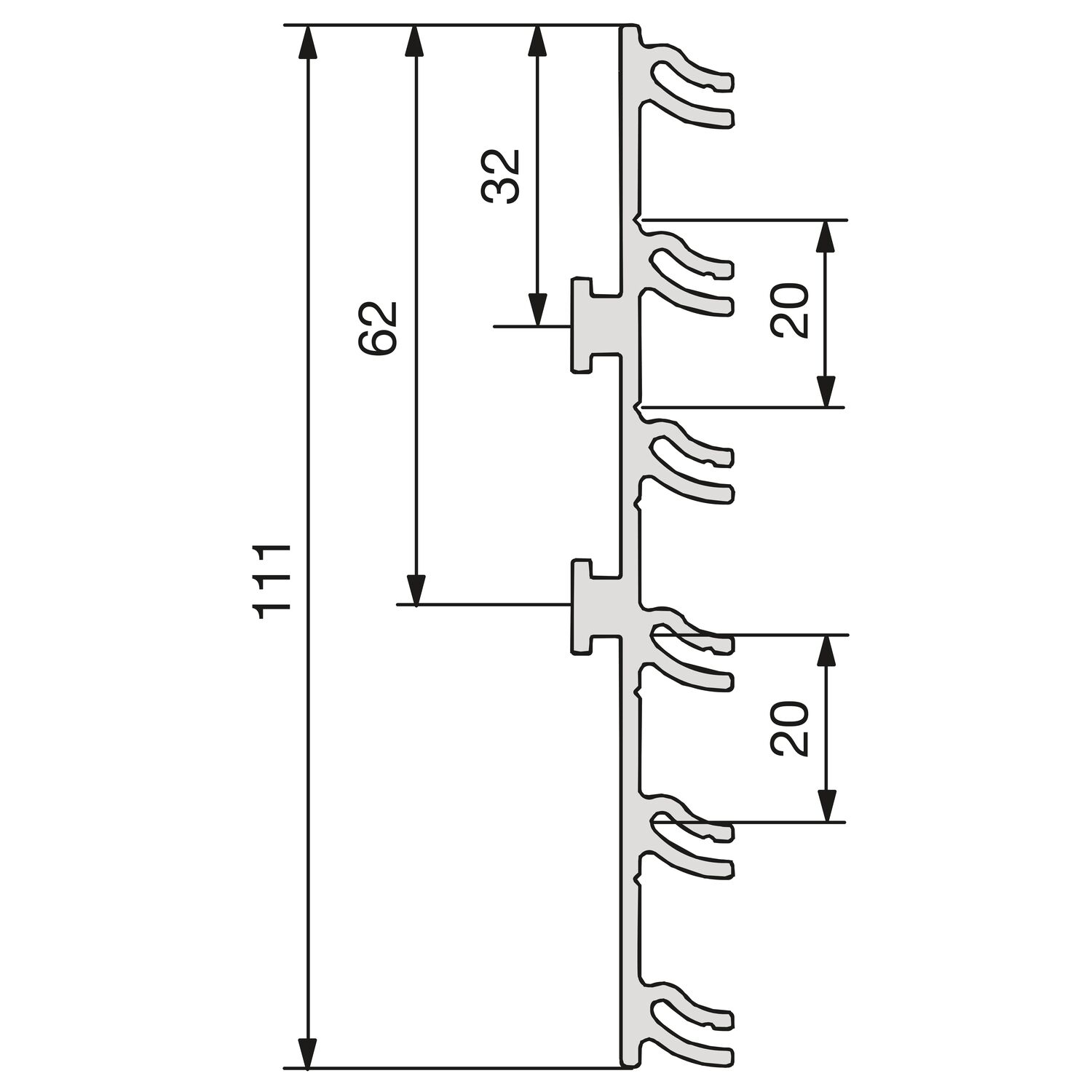 Schüco Designer Klemmaufnahme Aluprofil, speziell für Küchensockel ...