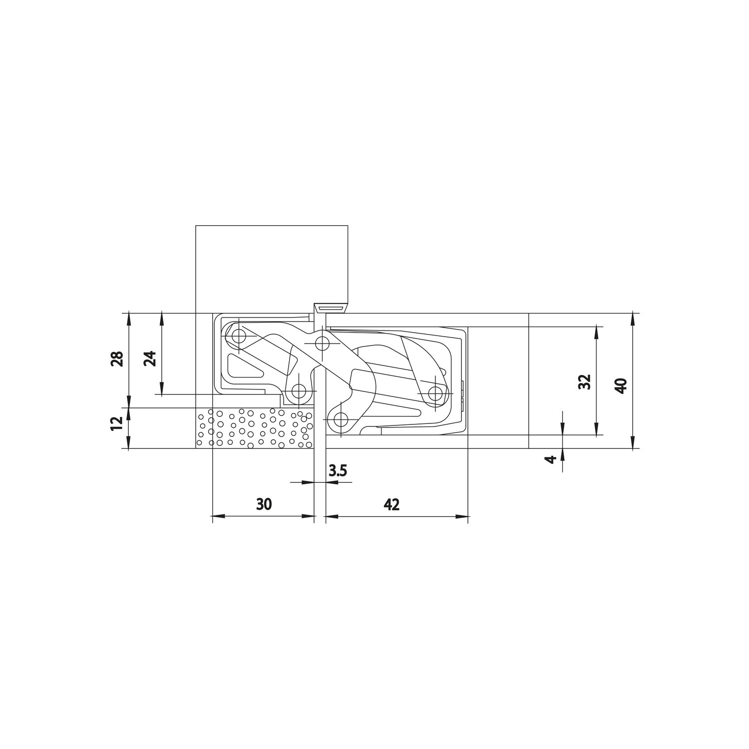 SIMONS Türband TECTUS TE 311 3D FVZ,verdeckt, silberfärbig beschichtet ...