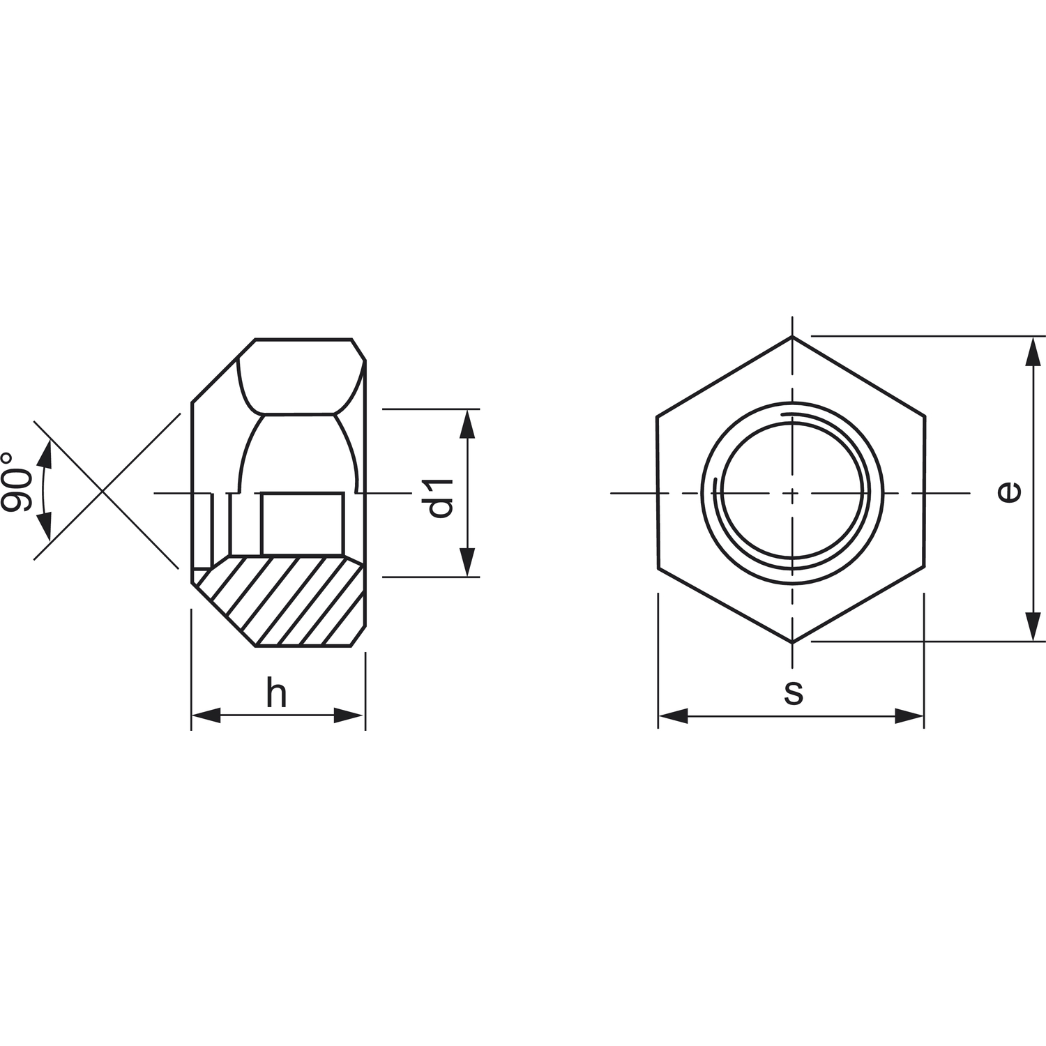 Sicherungsmutter ISO 7042 - Edelstahl A4 - vasalat